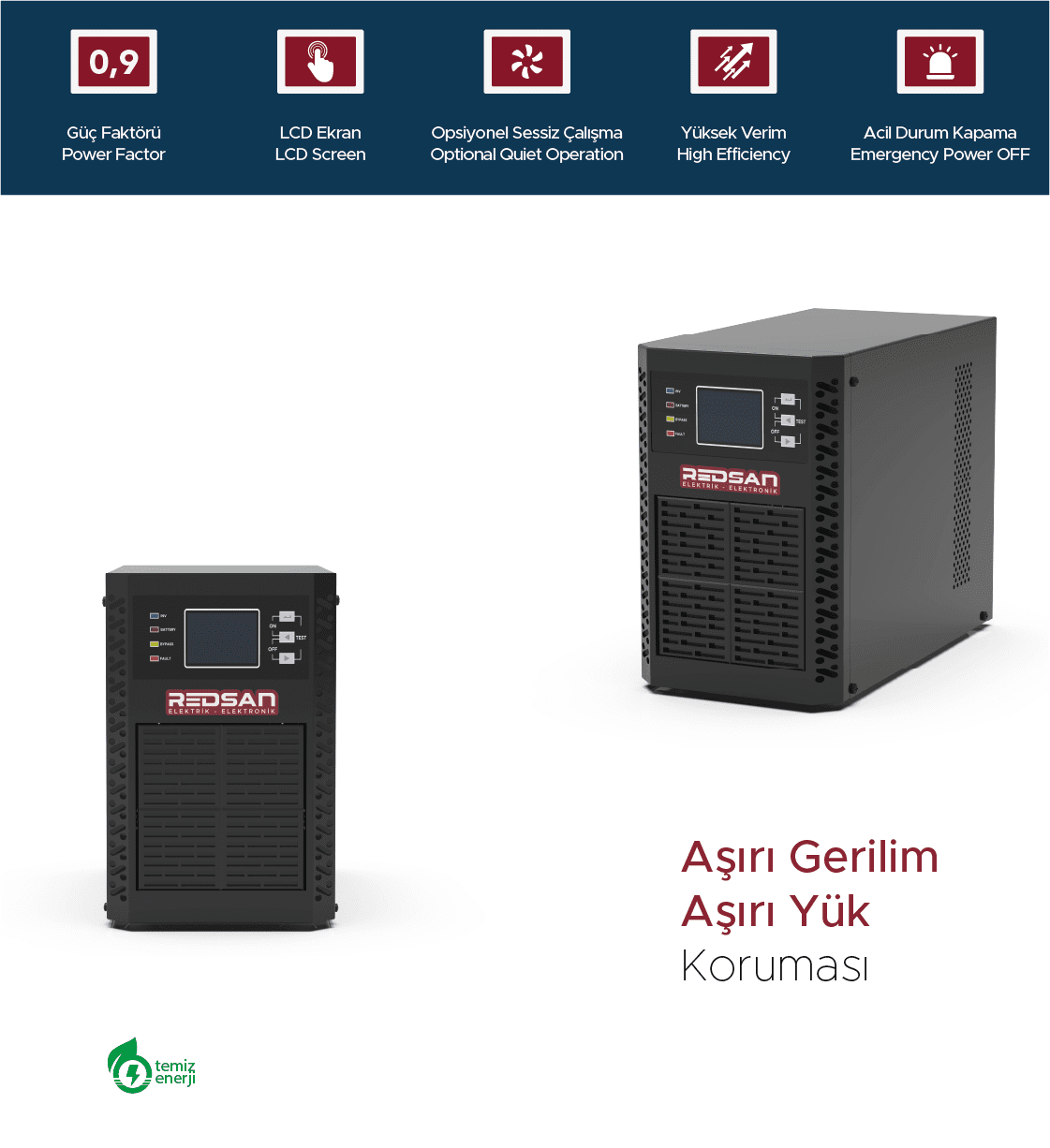1 KVA ONLINE UPS - Redsan Store
